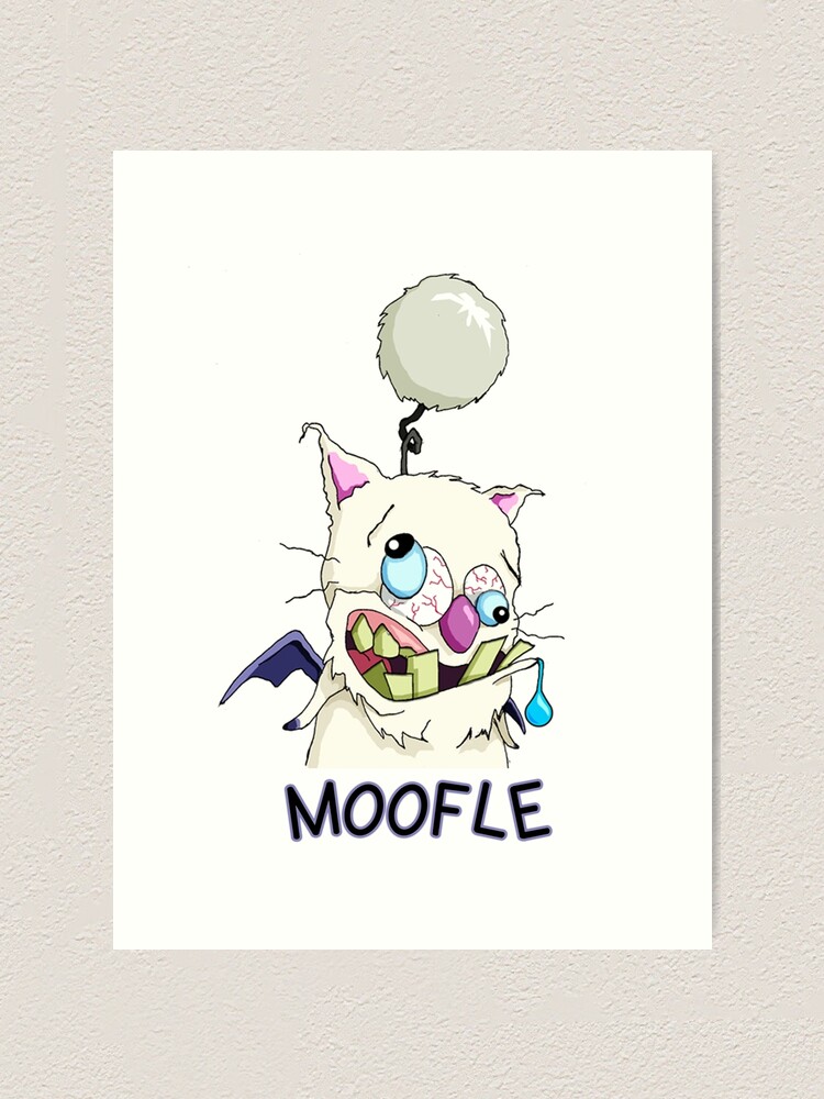 "Moofle the Moogle!" Art Print by Furr-End-ly-Art | Redbubble