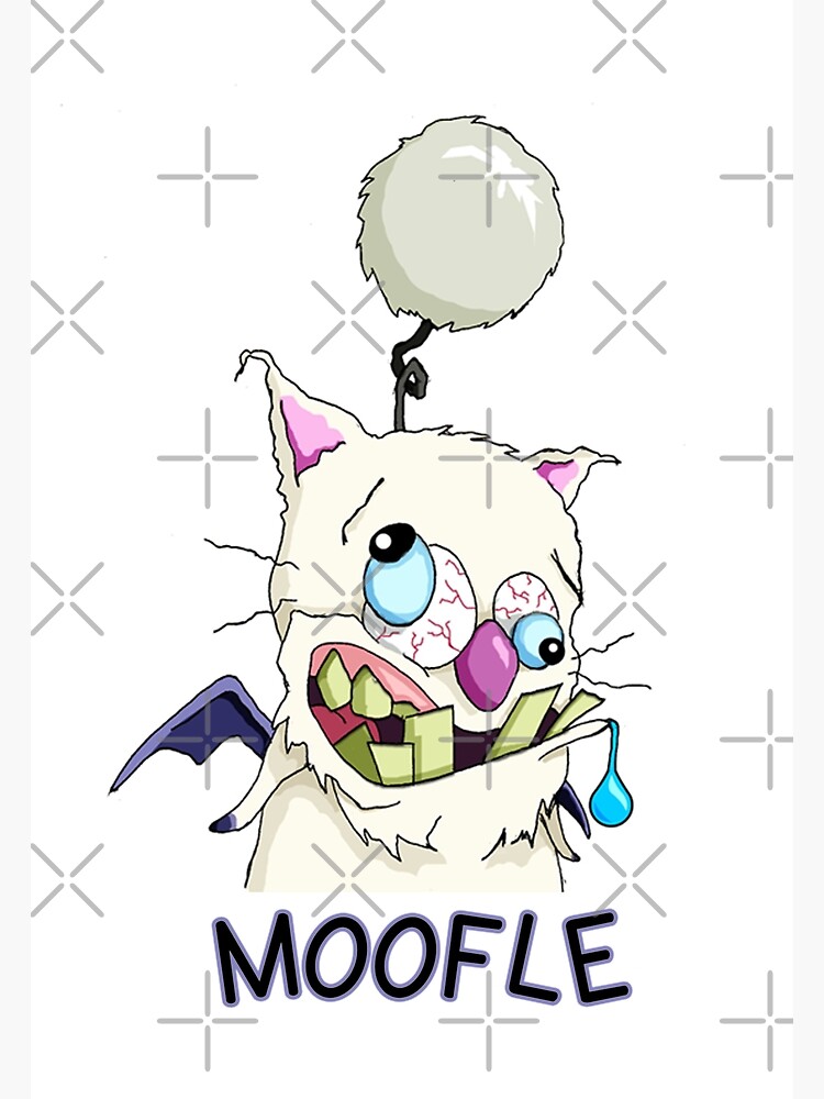"Moofle the Moogle!" Art Print by Furr-End-ly-Art | Redbubble