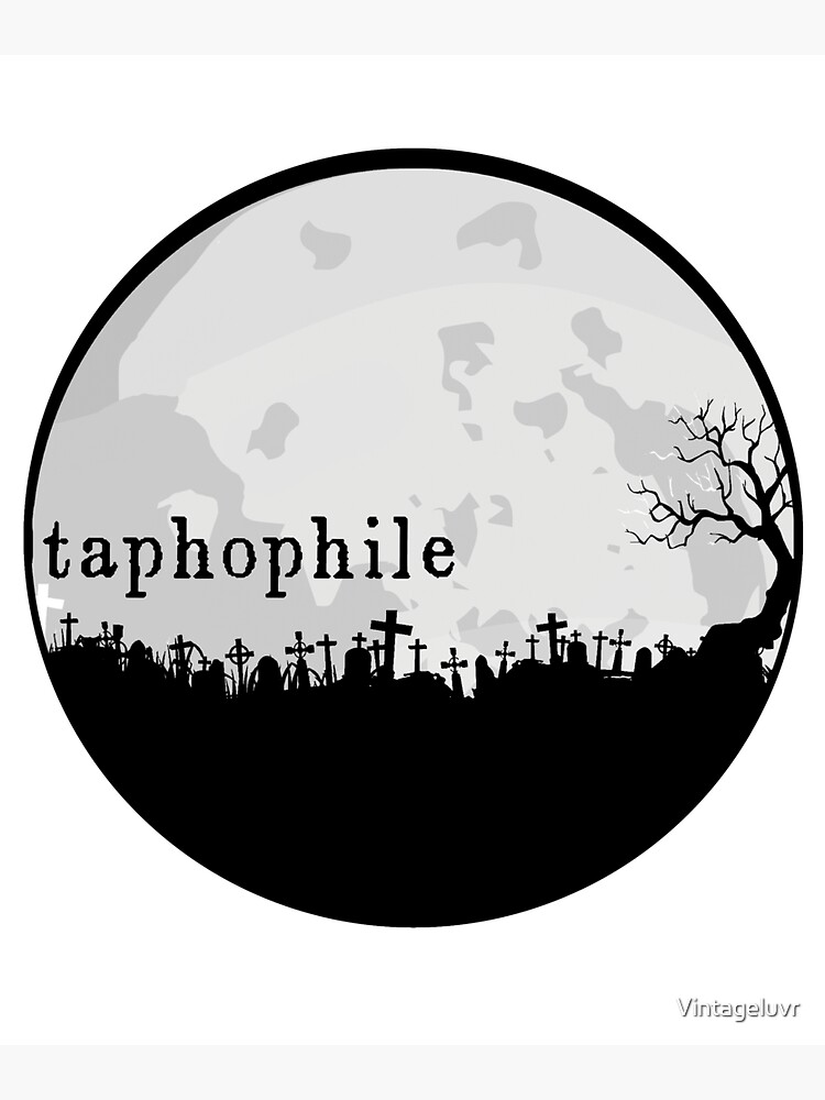 "Taphophile grave yard lovers design" Sticker by Vintageluvr | Redbubble