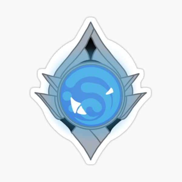 "Tartaglia Childe Hydro Vision Sticker" Sticker by Doritosaurus42 ...