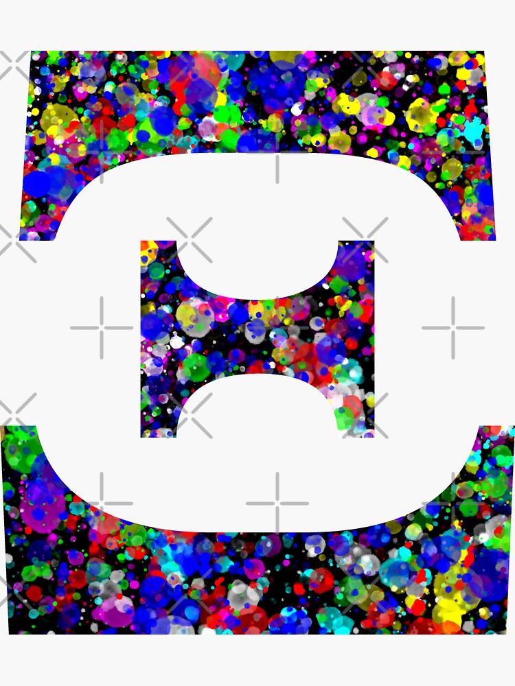 "Letter Xi Letter Ξ Paint Splatter" Sticker for Sale by Handstand365 ...