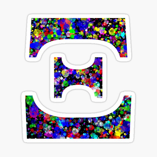 "Letter Xi Letter Ξ Paint Splatter" Sticker for Sale by Handstand365 ...
