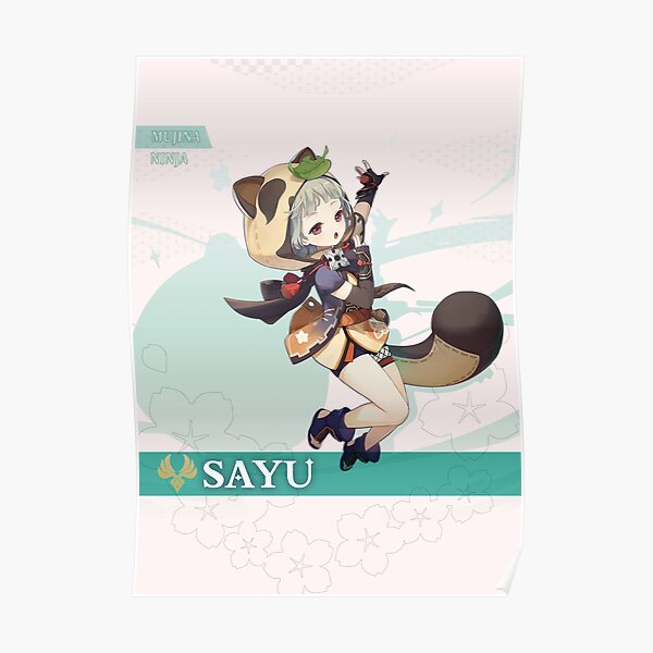 "Sayu Genshin Impact" Poster for Sale by Saikishop | Redbubble
