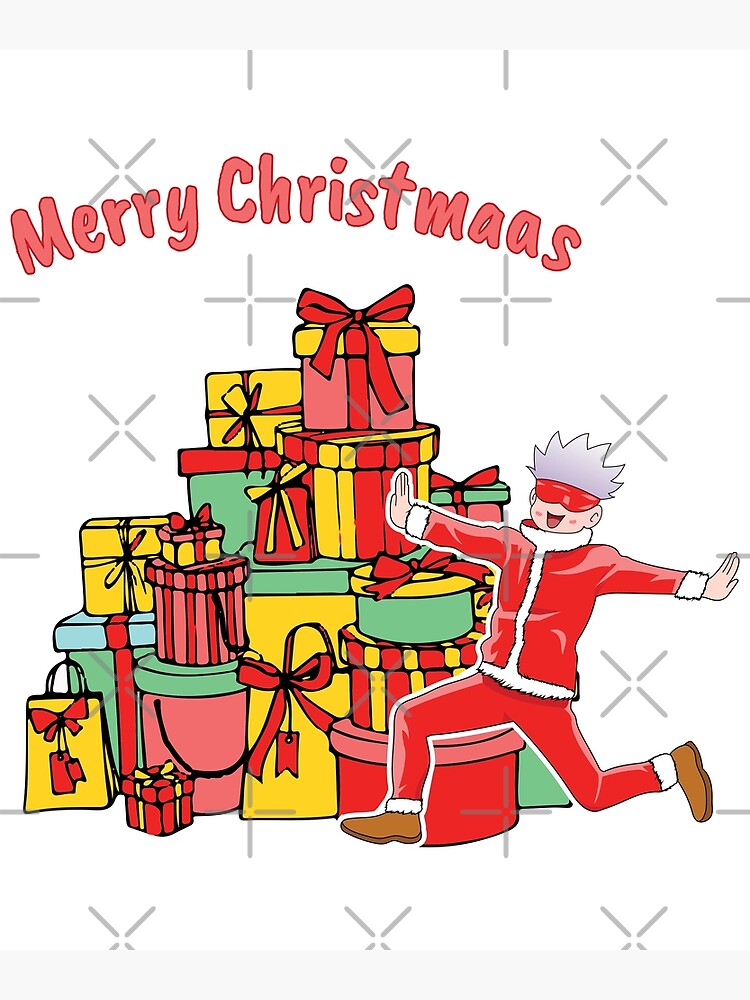 "Jujutsu Kaisen Gojo Satoru Christmas " Art Print for Sale by ...