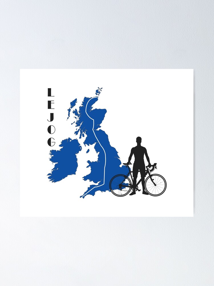 "LEJOG Lands End to John O'Groats" Poster by cycleexplorers | Redbubble