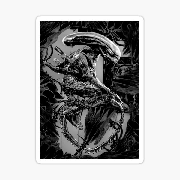 "alien xenomorph " Sticker by SyanArt | Redbubble