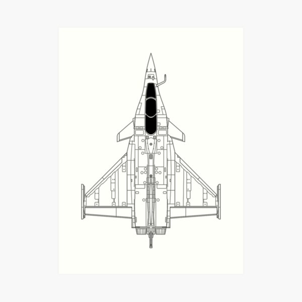"Dassault Rafale Top View" Art Print for Sale by magazinecombate ...