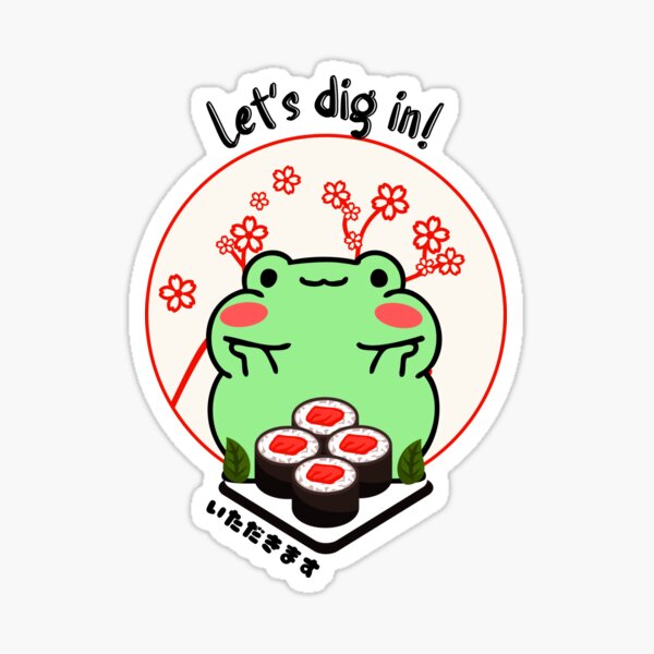 "let's dig in" Sticker for Sale by dr-tars | Redbubble