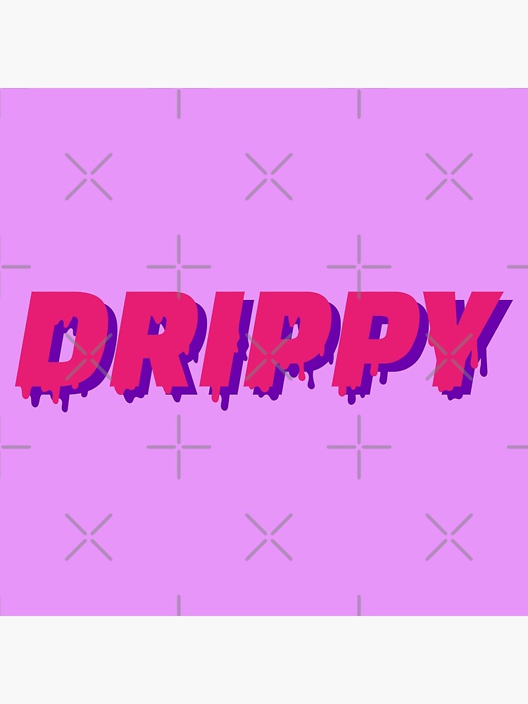 "Drippy text logo, pink" Poster for Sale by projectpima | Redbubble