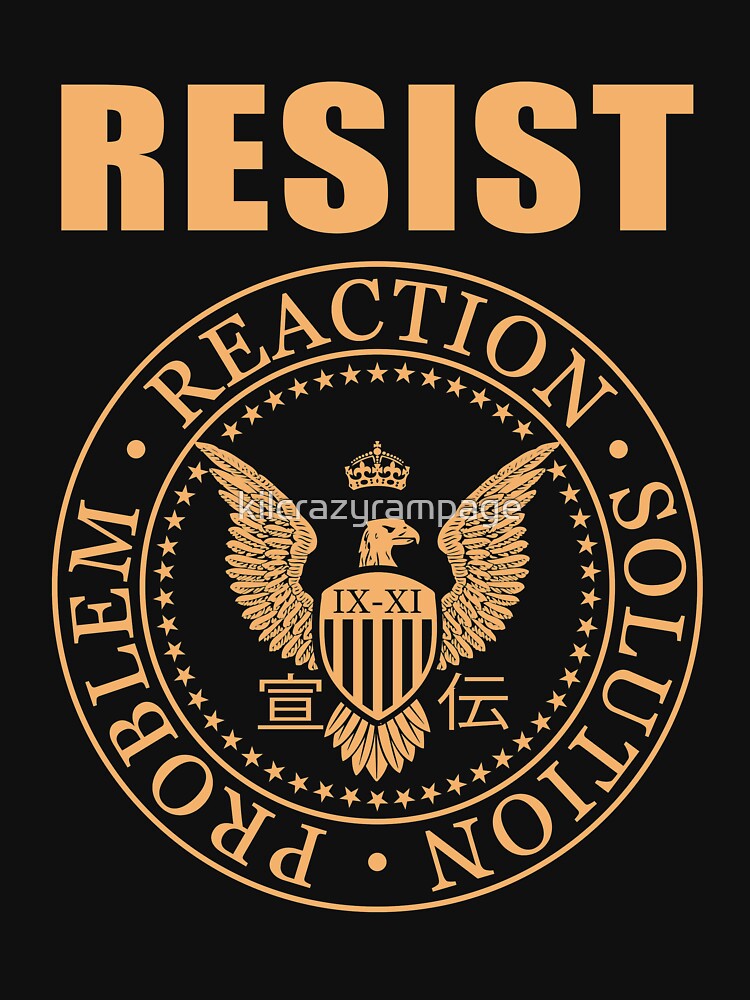 "PROBLEM REACTION SOLUTION (GOLD)" Classic T-Shirt for Sale by ...