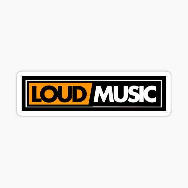 "LOUD SOUND" Sticker for Sale by Gnfree | Redbubble