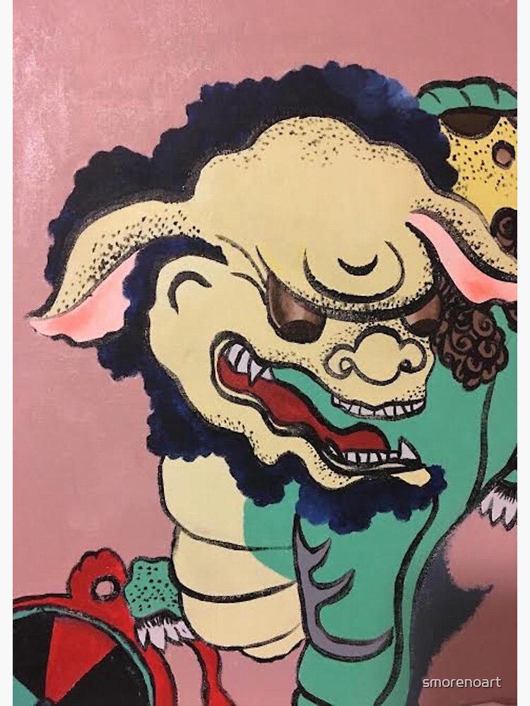 "Foo Dog " Sticker for Sale by smorenoart | Redbubble