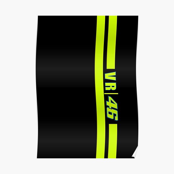 "Valentino Rossi VR 46 Design" Poster by saltashdesigns | Redbubble