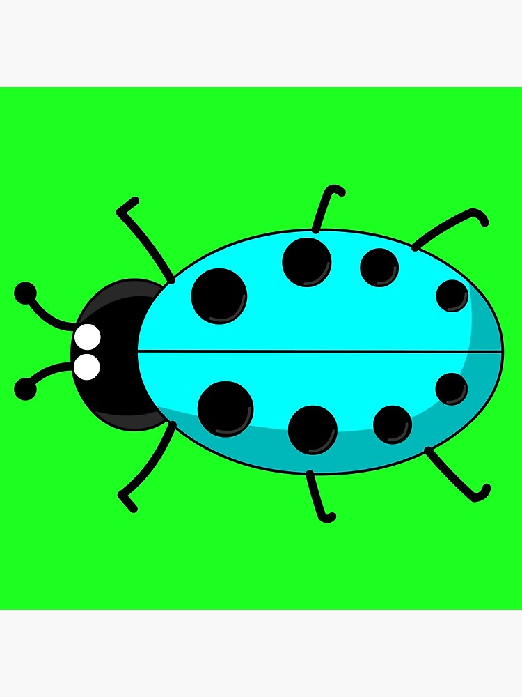 " blue Lady beetle" Poster for Sale by FireMole | Redbubble