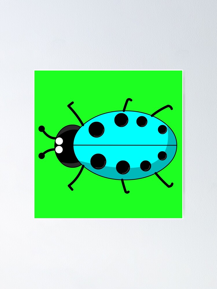 " blue Lady beetle" Poster for Sale by FireMole | Redbubble