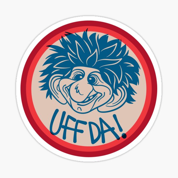 "Uff Da! Troll" Sticker by bensimonsen | Redbubble