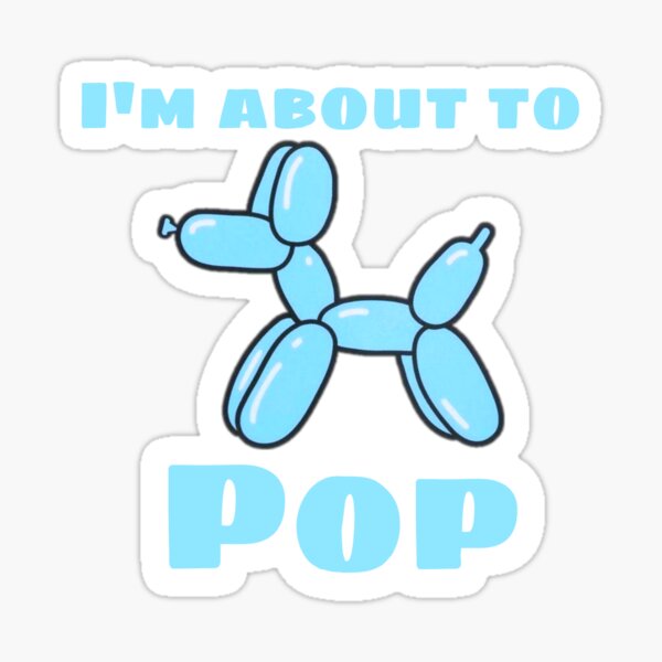 "Balloon Dog Quote" Sticker for Sale by Modern-Mutt | Redbubble