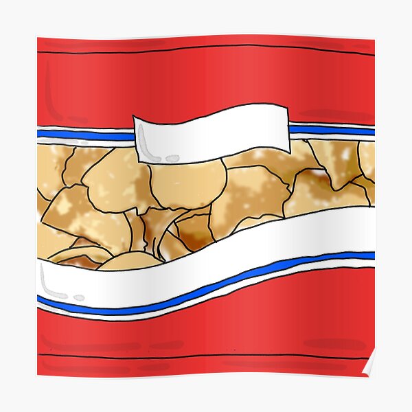 "Packet of Crisps Red" Poster for Sale by OffbeatMoon | Redbubble