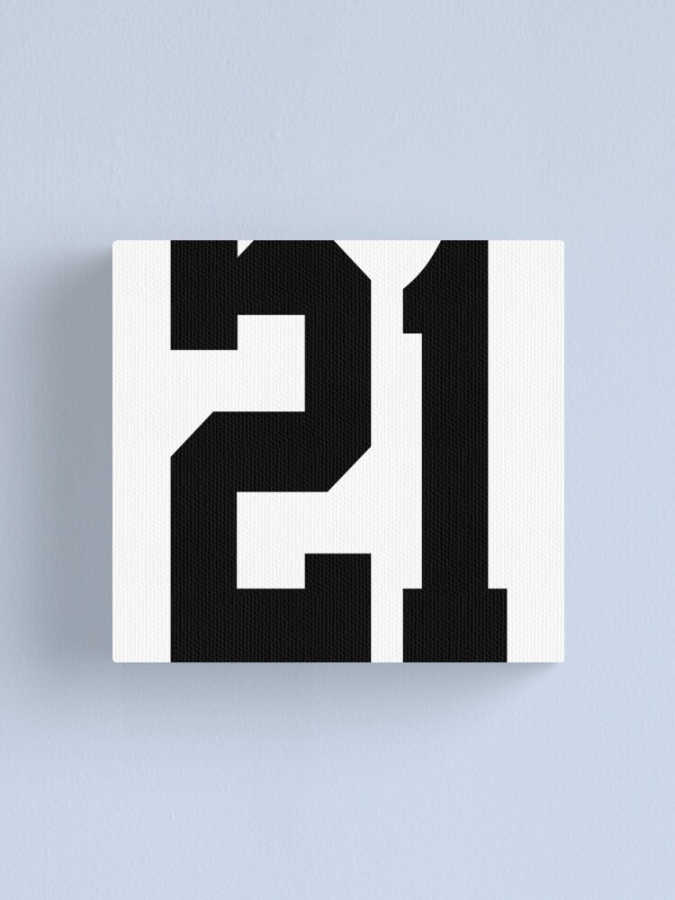 "21 American Football Classic Vintage Sport Jersey Number in black ...