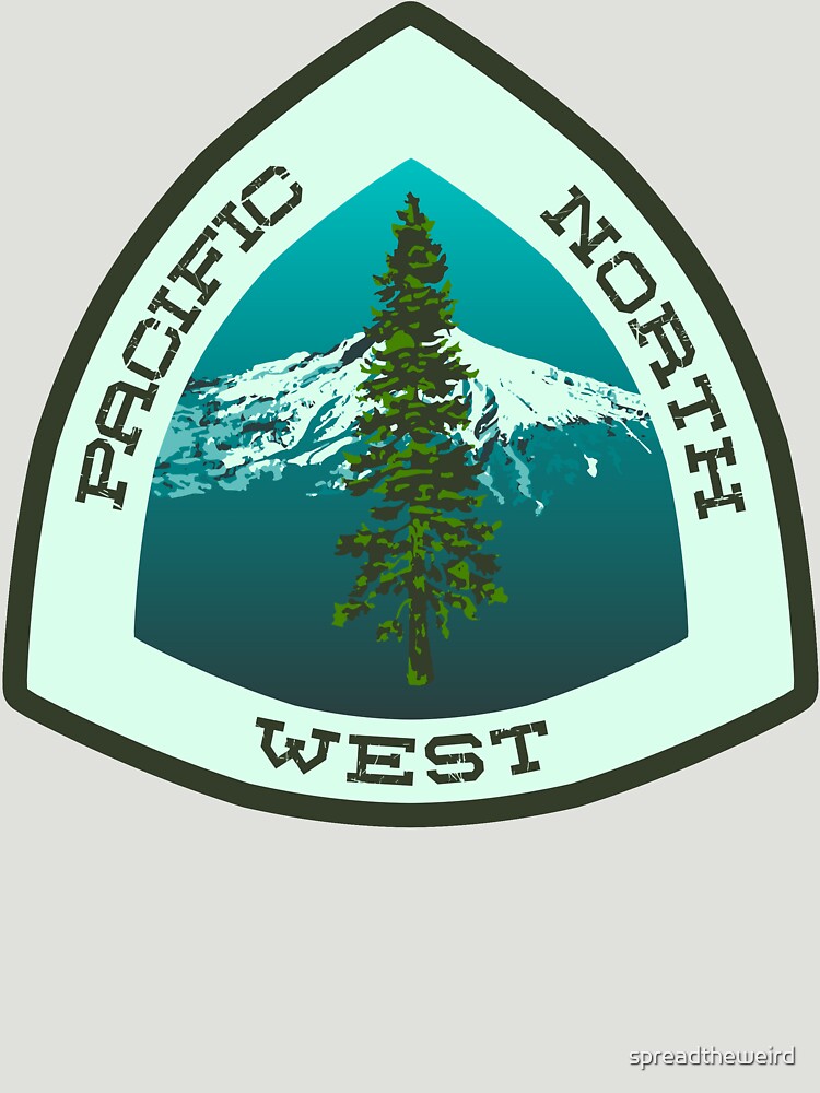 "PNW" T-shirt for Sale by spreadtheweird | Redbubble | pacific t-shirts ...