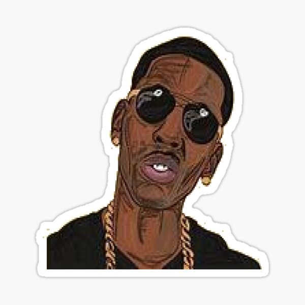 "young dolph" Sticker for Sale by ikrame-shop | Redbubble
