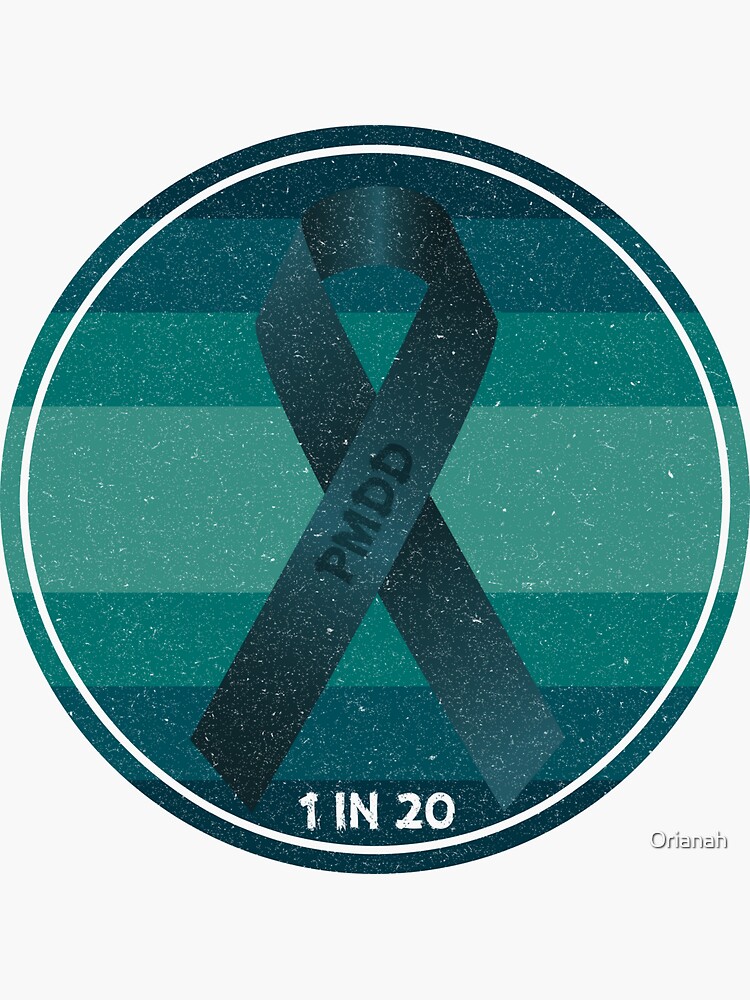 "PMDD Awareness Ribbon, 1 in 20, it is very real and often debilitating ...