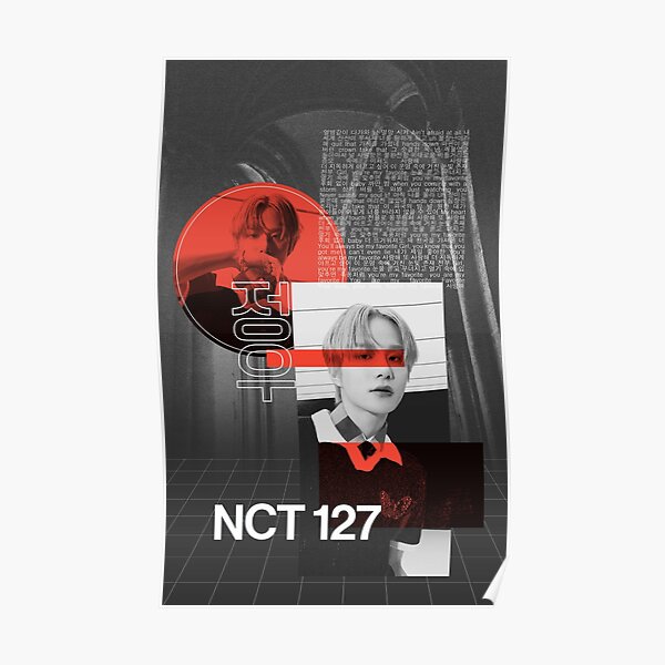 "nct 127 favorite (vampire) webcore edit - jungwoo" Poster for Sale by ...