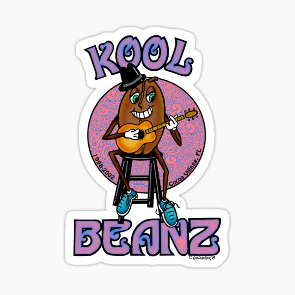 "KOOL BEANZ! " Sticker for Sale by javajohnart | Redbubble