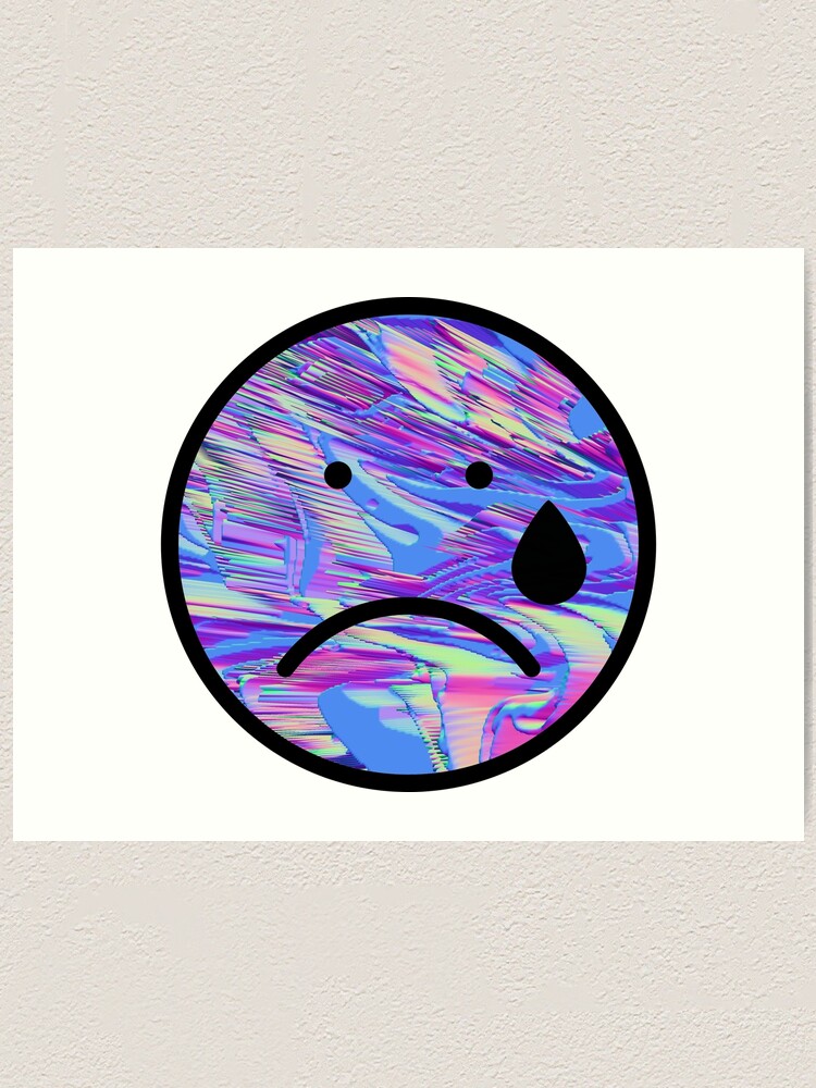 "Sad Face" Art Print for Sale by Hells-Hotties | Redbubble