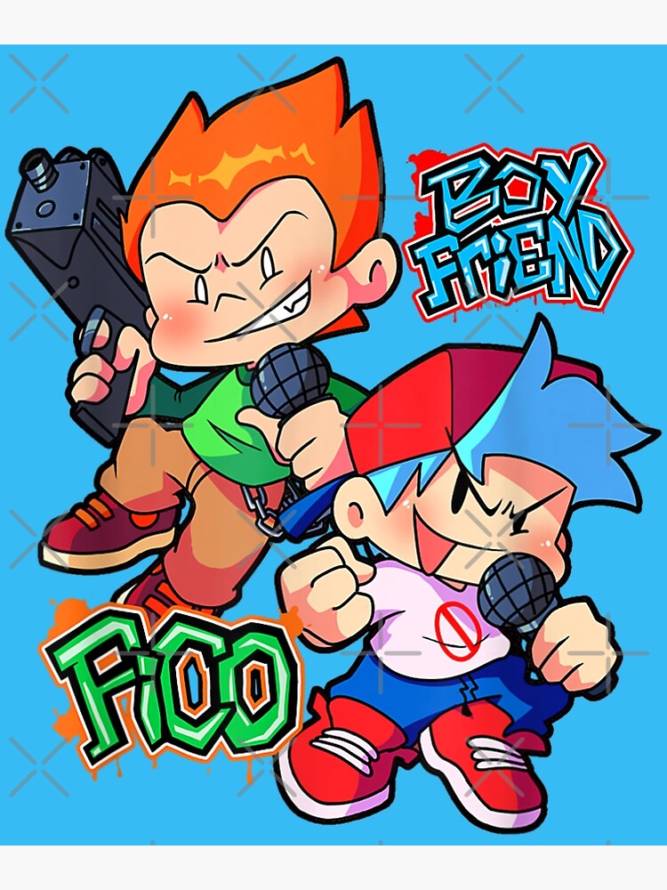 "Friday Night Funkin Pico And Boyfriend Funny" Art Print for Sale by ...