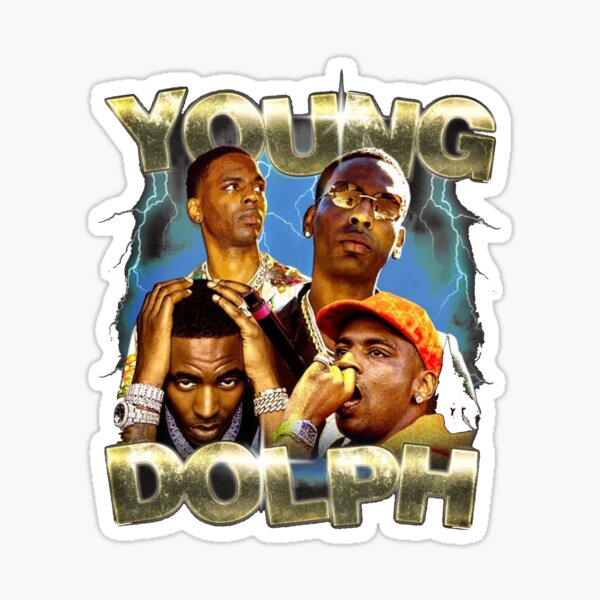 "Young Dolph" Sticker for Sale by juscitemaim | Redbubble