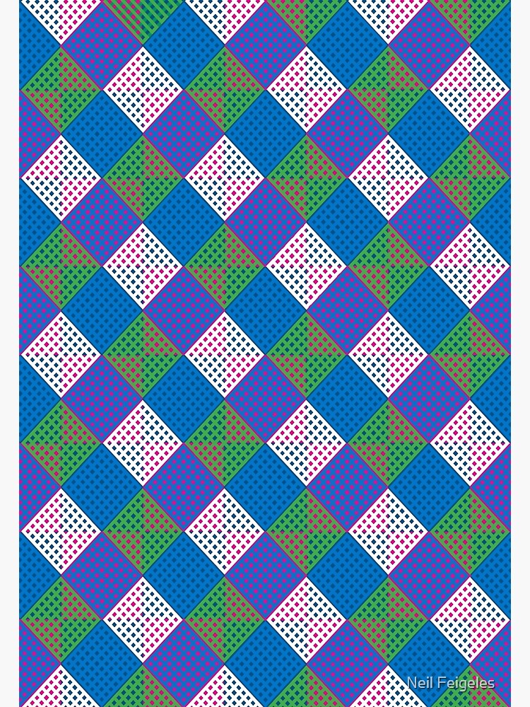 "Angled Checkerboard Quilt Pattern no. 15" Photographic Print by ...