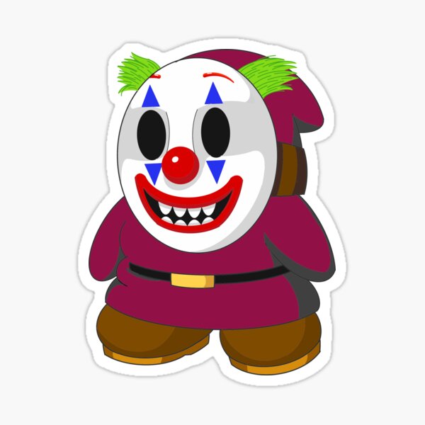 "Shy Joker Mask" Sticker for Sale by Lija-93 | Redbubble