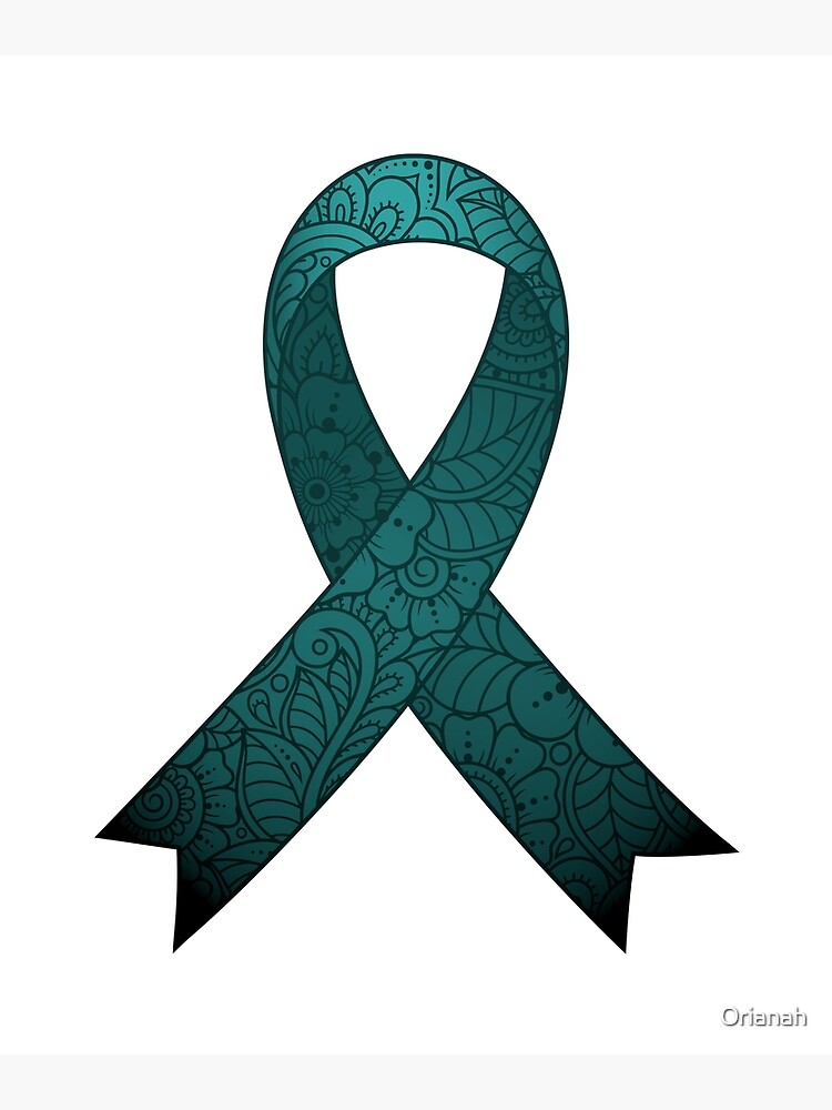 "PMDD Awareness Ribbon. Darkness of depression, Teal for Insight ...