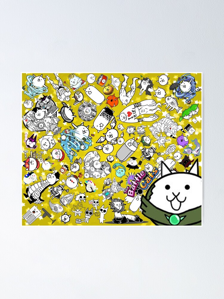 "Battle Cats" Poster for Sale by PixelRune | Redbubble