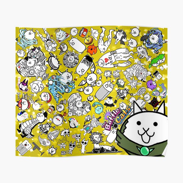 "Battle Cats" Poster for Sale by PixelRune | Redbubble