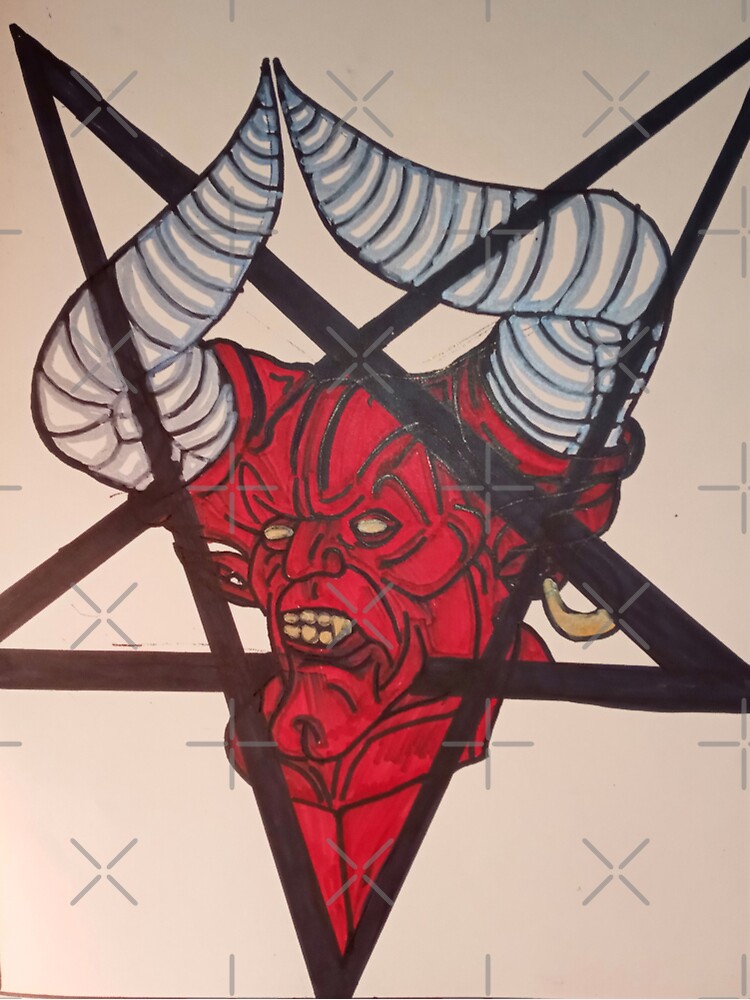 "Devil star" Sticker by Betojimenez13 | Redbubble