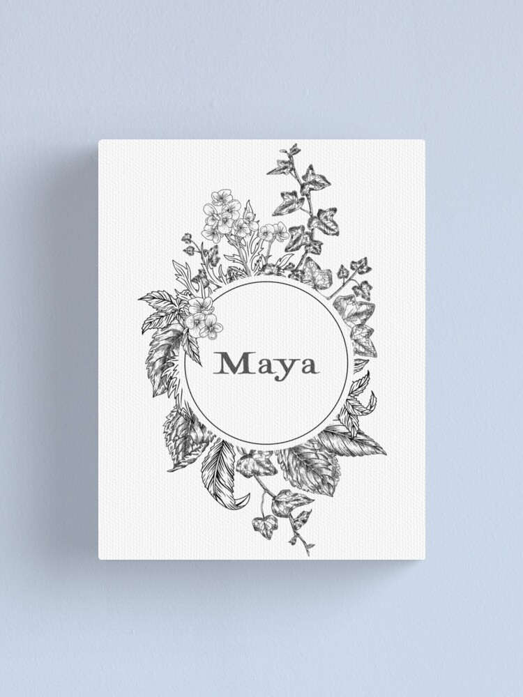 "Baby Girl Name Sign Maya in Vintage Floral Frame | New Baby Girl Gift ...