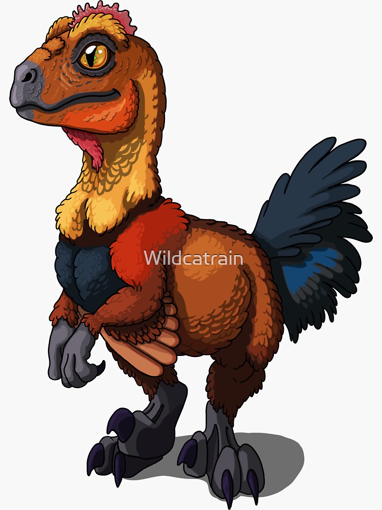 "Chicken Raptor" Sticker for Sale by Wildcatrain | Redbubble