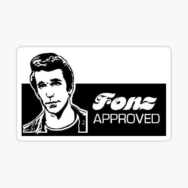 "The Fonz Happy Days" Sticker for Sale by holidays4you | Redbubble