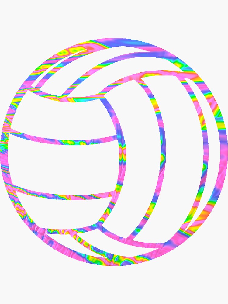 "Volleyball " Sticker for Sale by ArcherAshleyArt | Redbubble