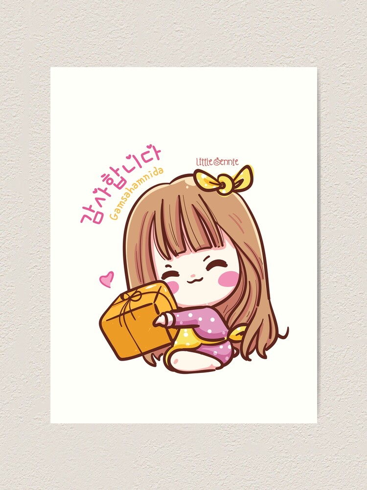 "Gamsahamnida - Thank you in Korean Hangul - Korean Alphabet" Art Print ...