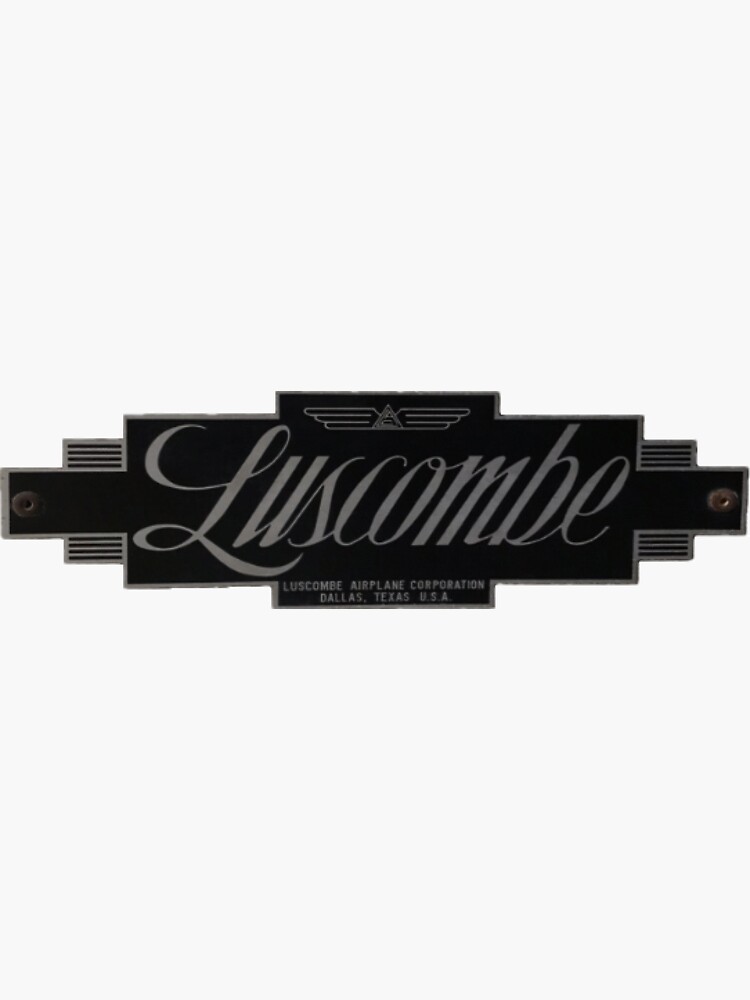"Luscombe Logo" Sticker for Sale by Rallyaddict | Redbubble