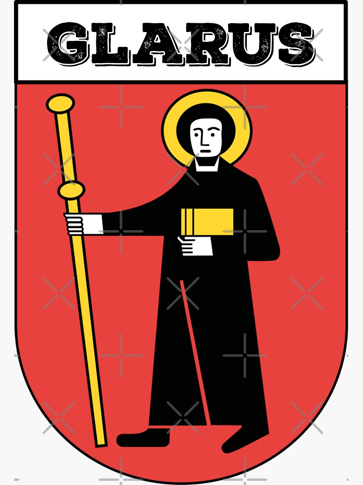 "Glarus, Coat of Arms. Cantons of Switzerland " Sticker by TeesbyLF ...