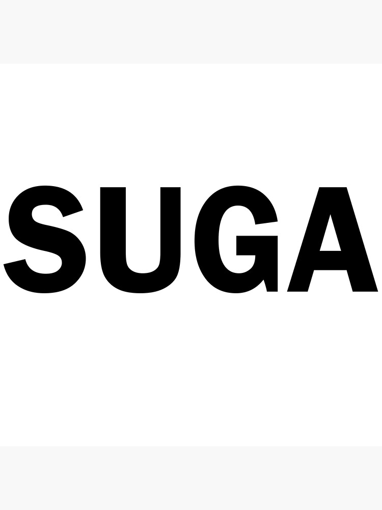 "BTS SUGA Name" Poster by AngelPurpleTete | Redbubble