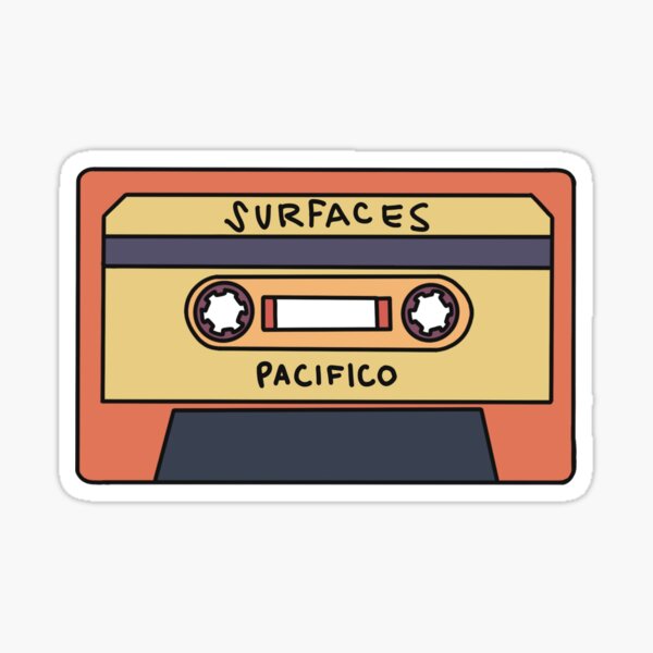 "Pacifico cassette" Sticker by redheadof07 | Redbubble