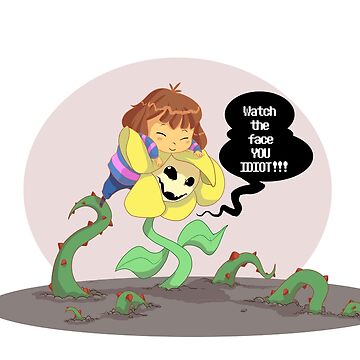 "Undertale: Frisk and Flowey" Poster for Sale by KelseyRW | Redbubble