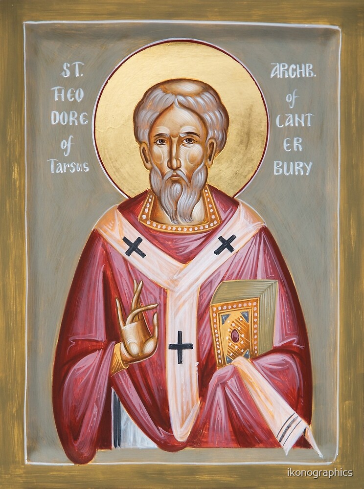 "St Theodore of Tarsus Archbishop of Canterbury" by ikonographics ...