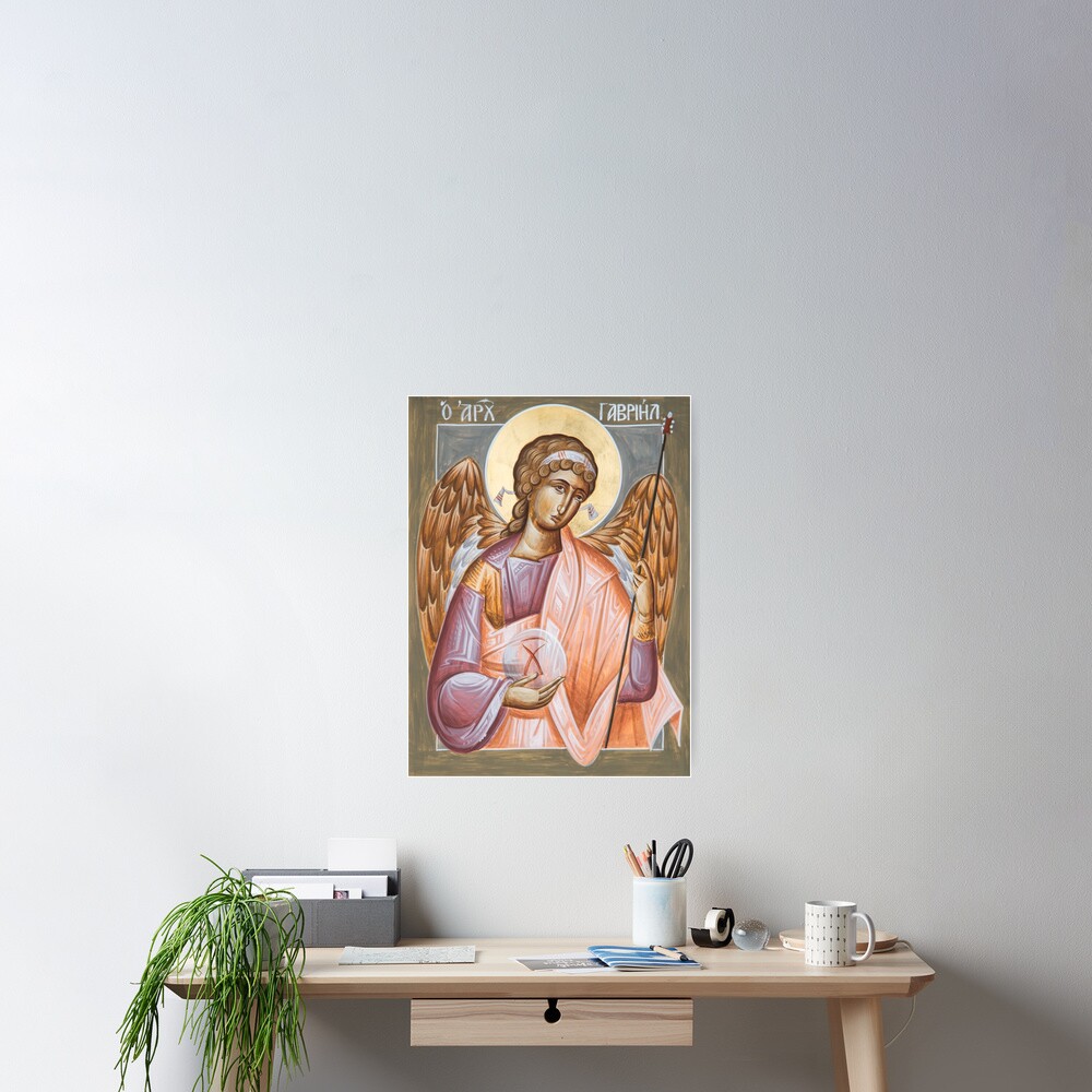 "Archangel Gabriel" Sticker for Sale by ikonographics | Redbubble