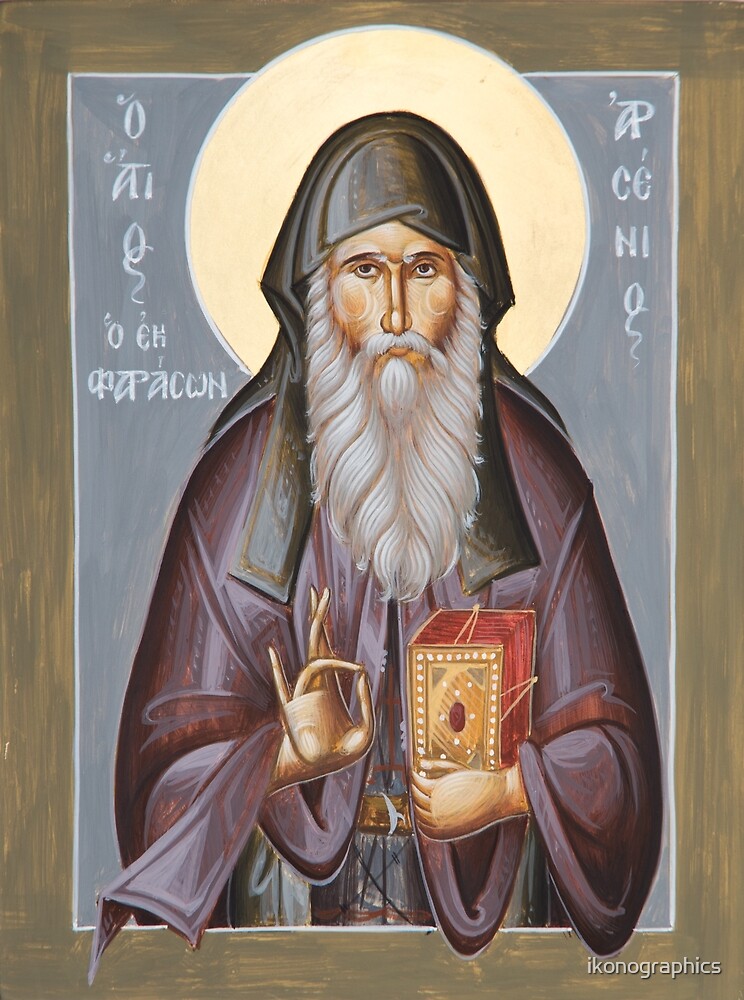 "St Arsenios the Cappadocian" by ikonographics | Redbubble